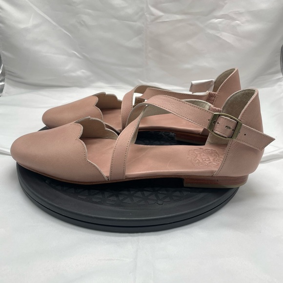 ELF | Shoes | New Elf Mangrove Handmade Leather Strappy Mary Jane Flats ...